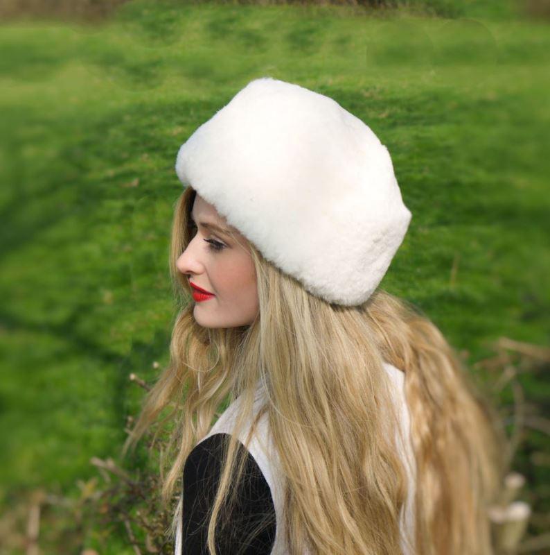 Handmade Ladies Sheepskin Shearling Katy Hat - Sheepskin.co.uk