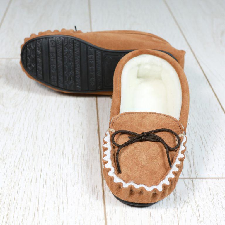 Sheepland Handmade British Charlotte Slippers - Sheepskin.co.uk