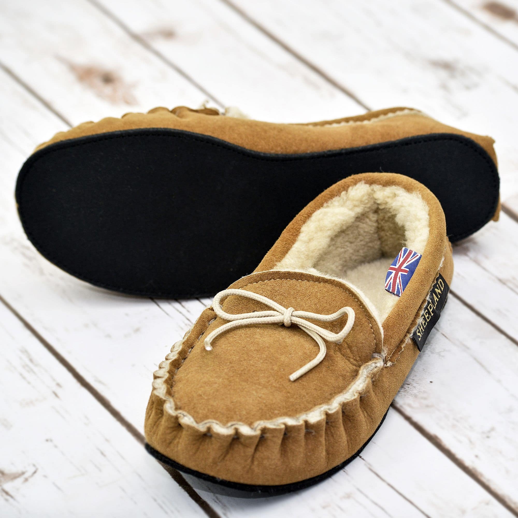 British Traditional Range Handmade Sheepskin Slippers - Sheepskin.co.uk