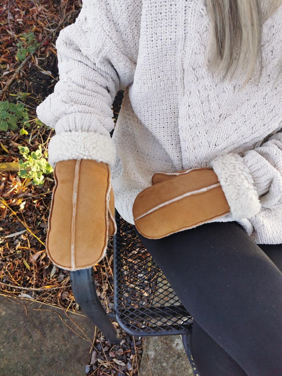 Ladies British Sheepskin Mittens - Sheepskin.co.uk