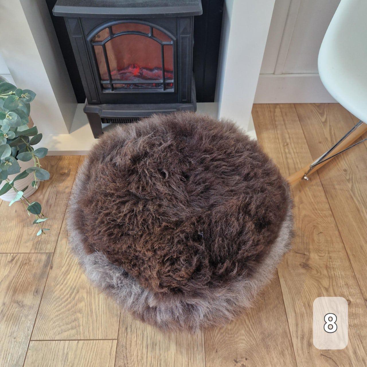 Luxury Handmade 100% British Sheepskin Pouffe - Various Colours ...