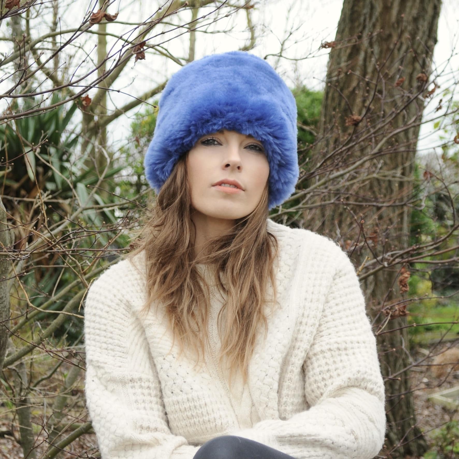 Handmade Ladies 100% British Colourful Sheepskin Shearling Hats ...