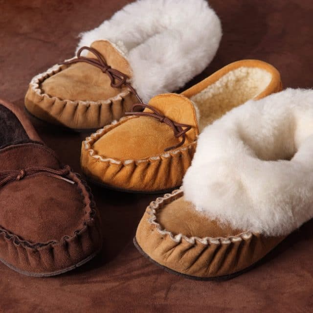 Sheepland Handmade Personalised English Leather and Sheepskin Slippers ...