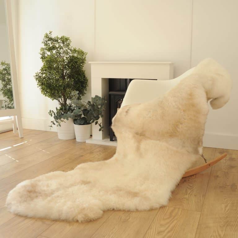100% Handmade Sheepskin Sheep Footstool - Sheepskin.co.uk