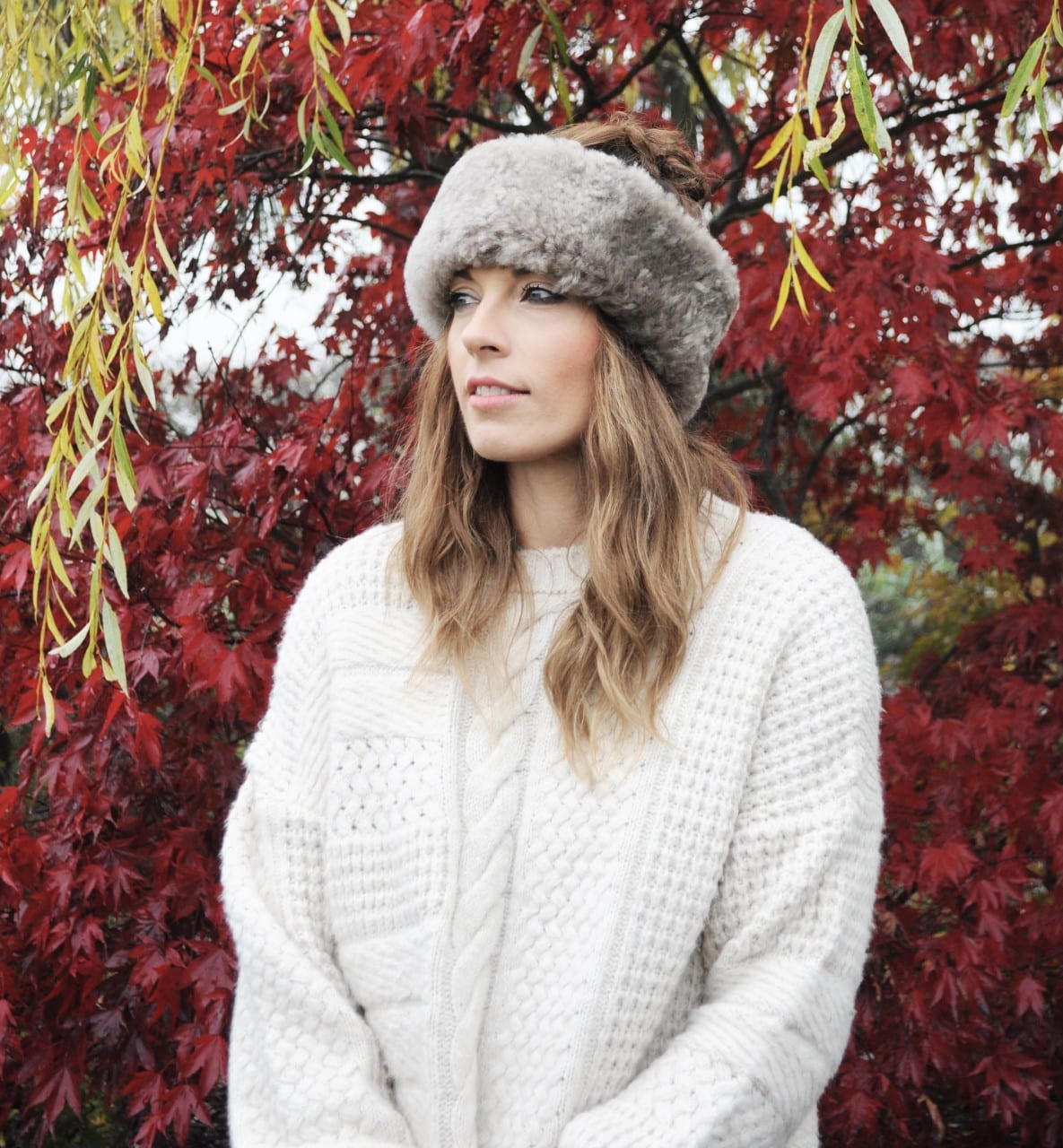 Sheepland 100% Sheepskin Shearling Headband - Various Colours ...