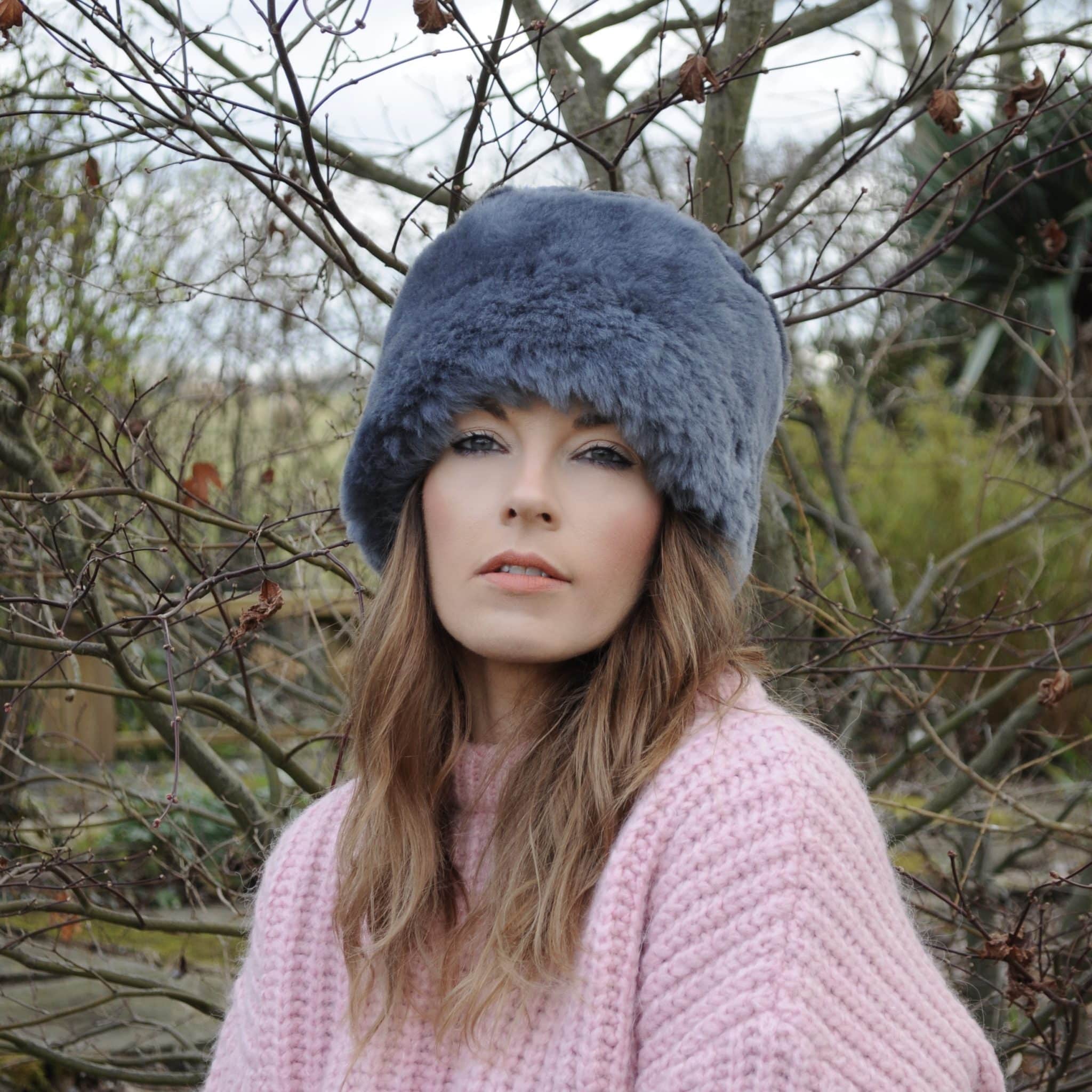 Handmade Ladies 100% British Colourful Sheepskin Shearling Hats ...