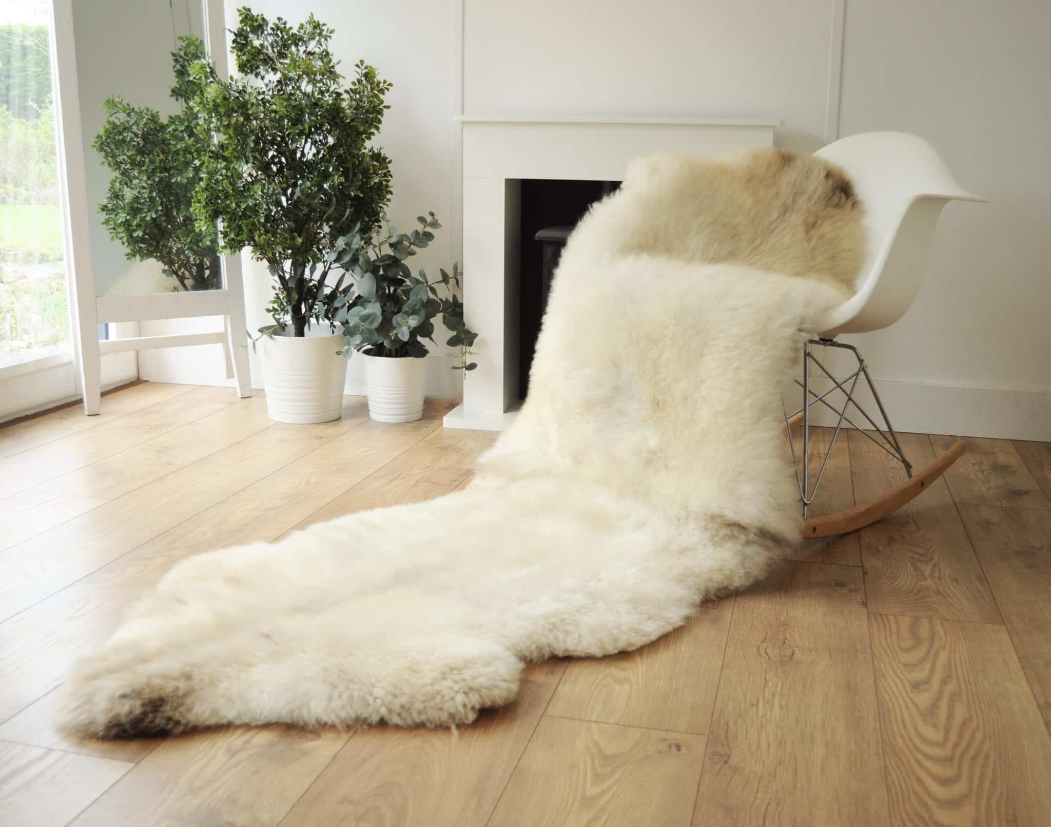 British Organic Double Sheepskin Rug - Sheepskin.co.uk British