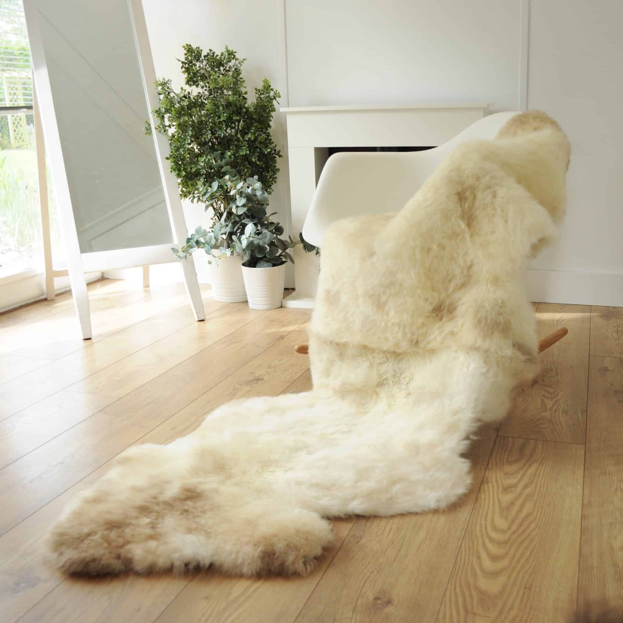 British Organic Double Sheepskin Rug - Sheepskin.co.uk British