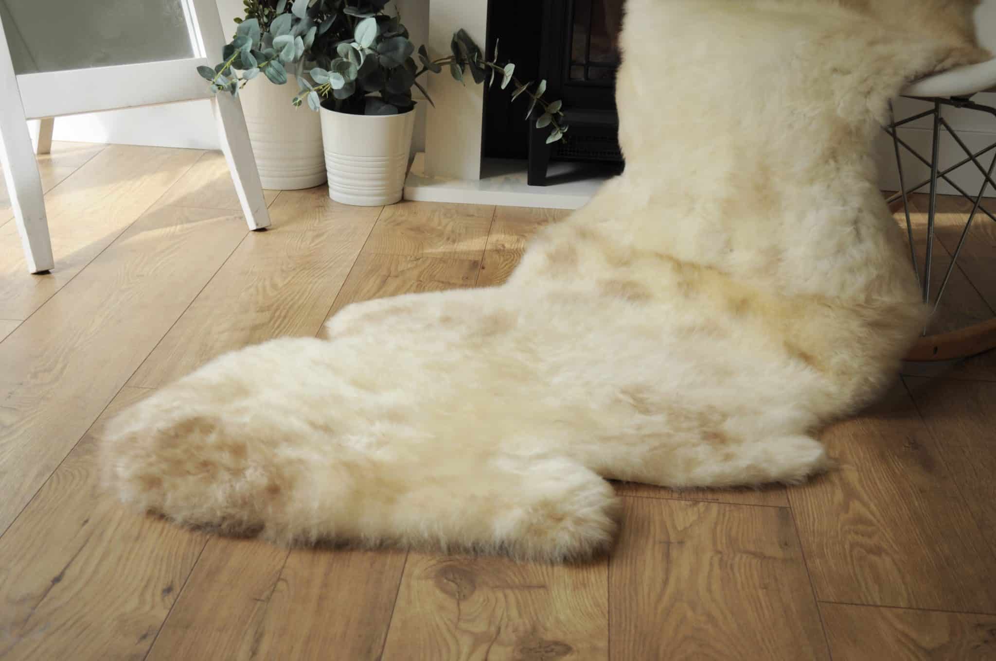 British Organic Double Sheepskin Rug - Sheepskin.co.uk British