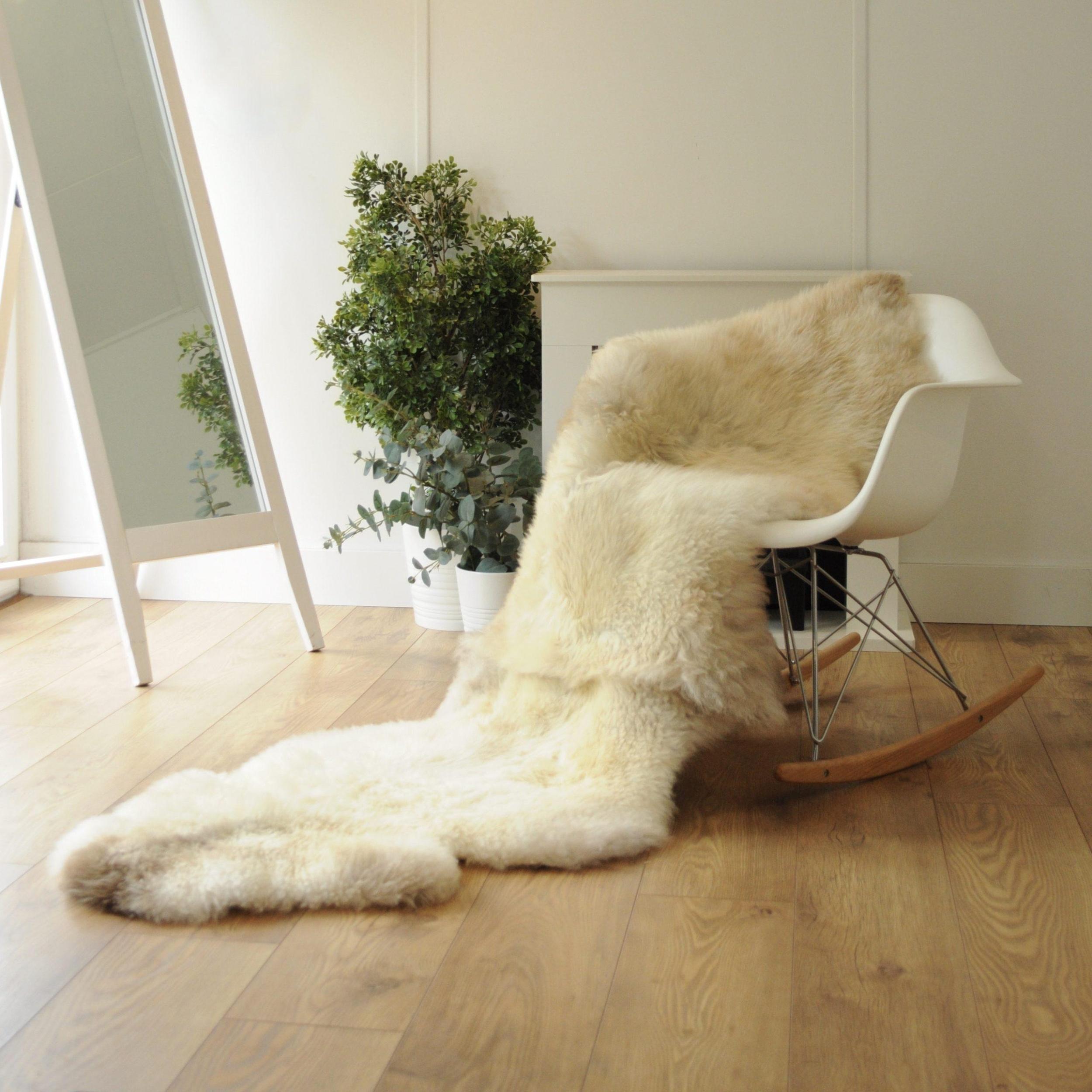 100% British Undyed Rare Breed Sheepskin Rugs - Mixed Colours ...