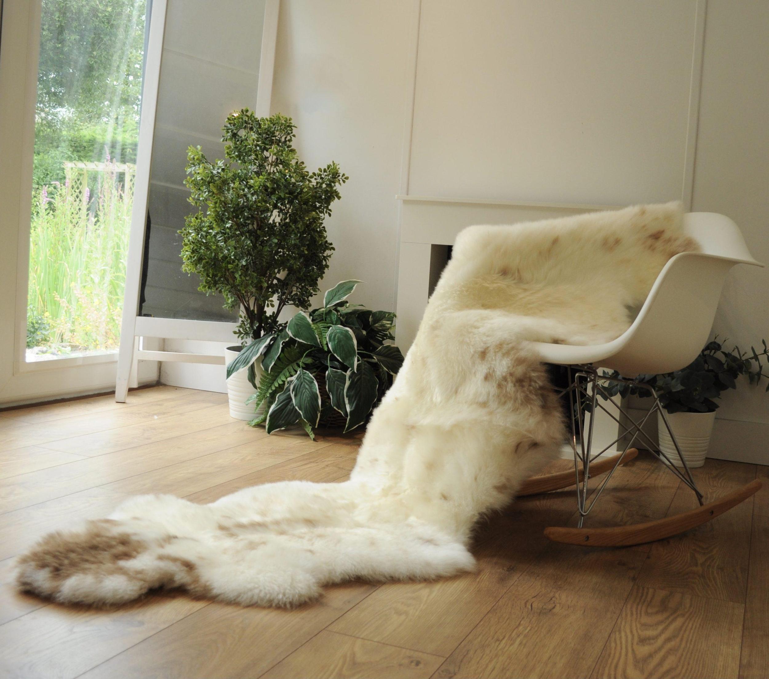 British Organic Double Sheepskin Rug - Sheepskin.co.uk British