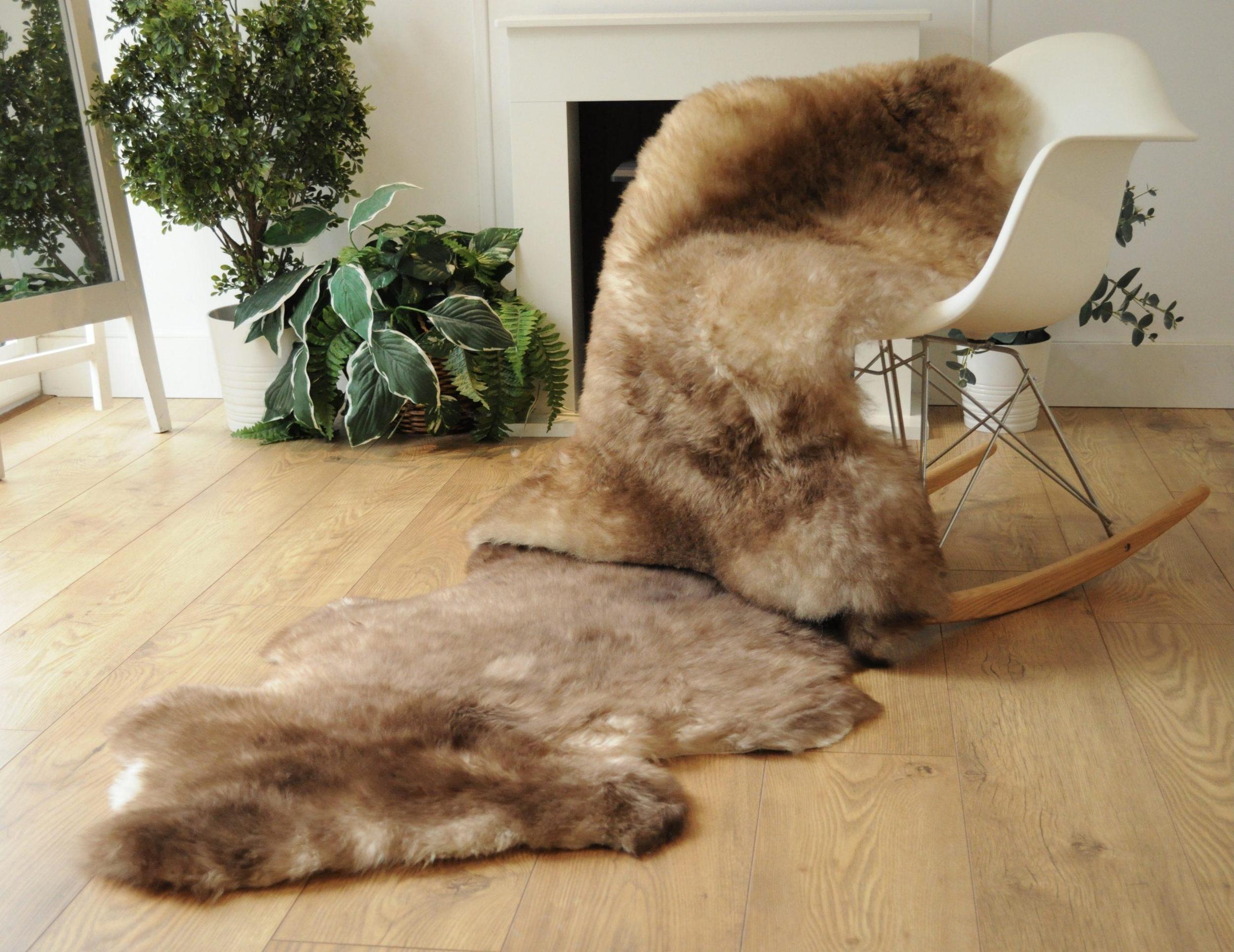 Supersize 100% British Whole Fleece Herdwick Sheepskin Rugs - Sheepskin ...