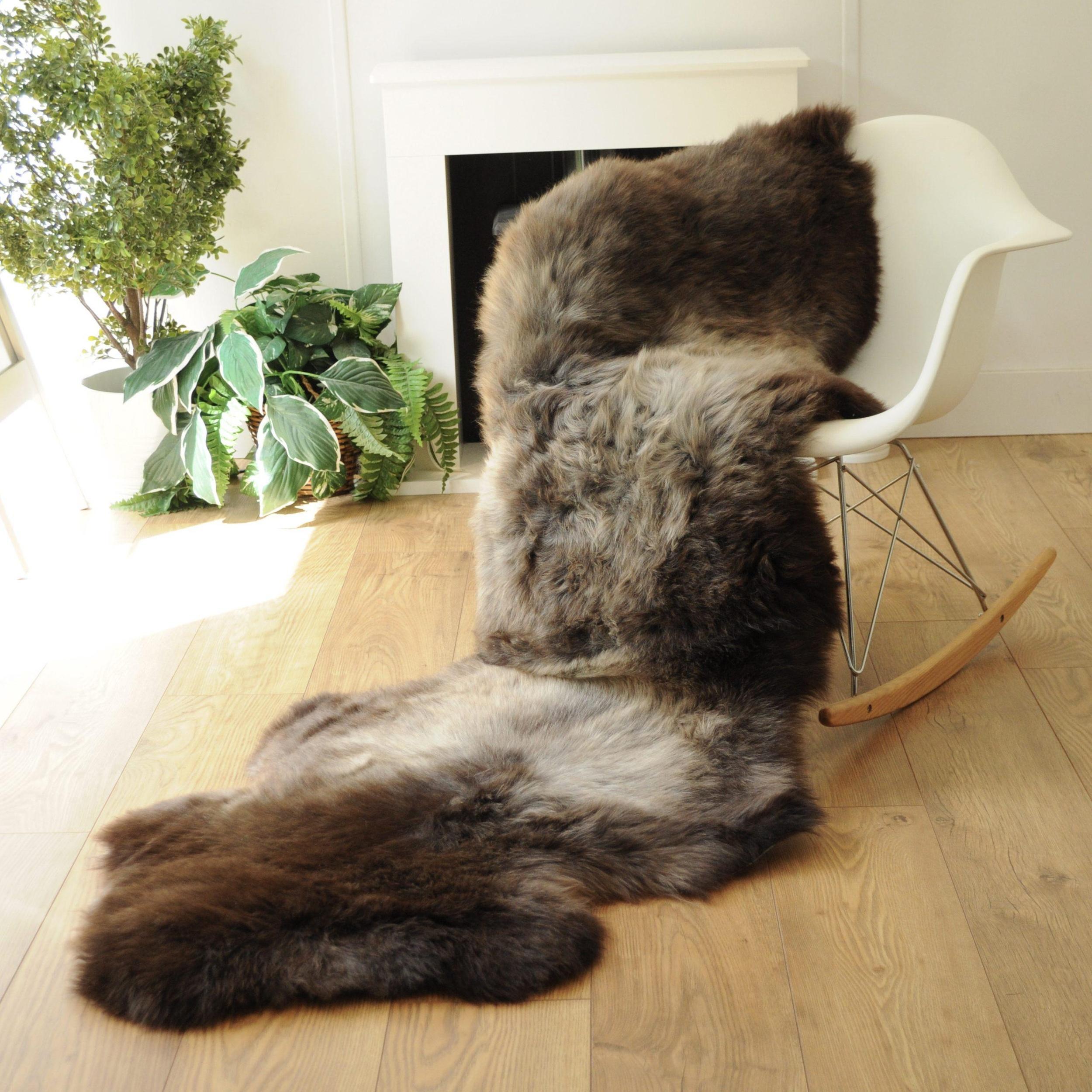 British Organic Double Sheepskin Rug - Sheepskin.co.uk British