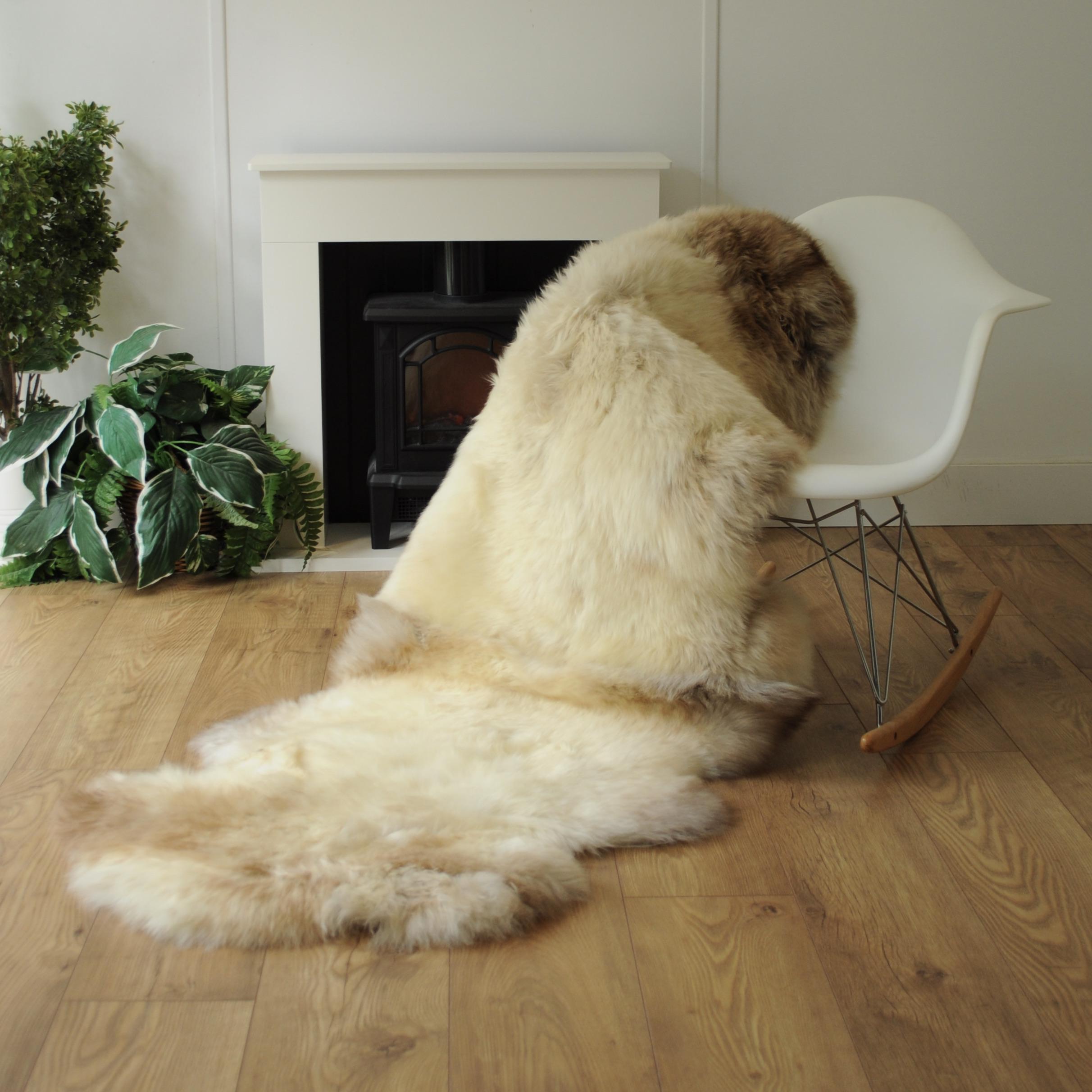 British Organic Double Sheepskin Rug - Sheepskin.co.uk British