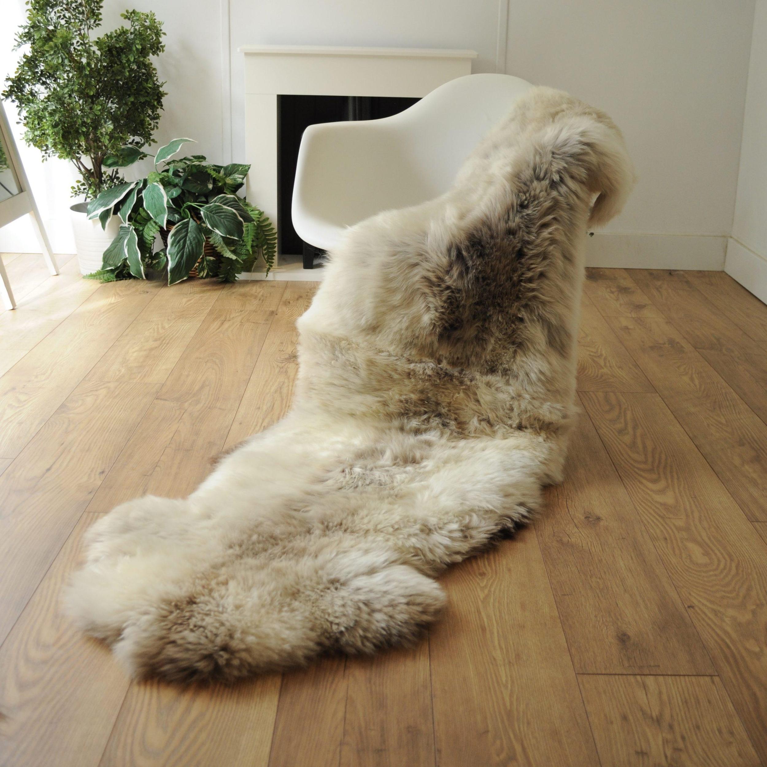 100% British Undyed Rare Breed Sheepskin Rugs - Mixed Colours ...