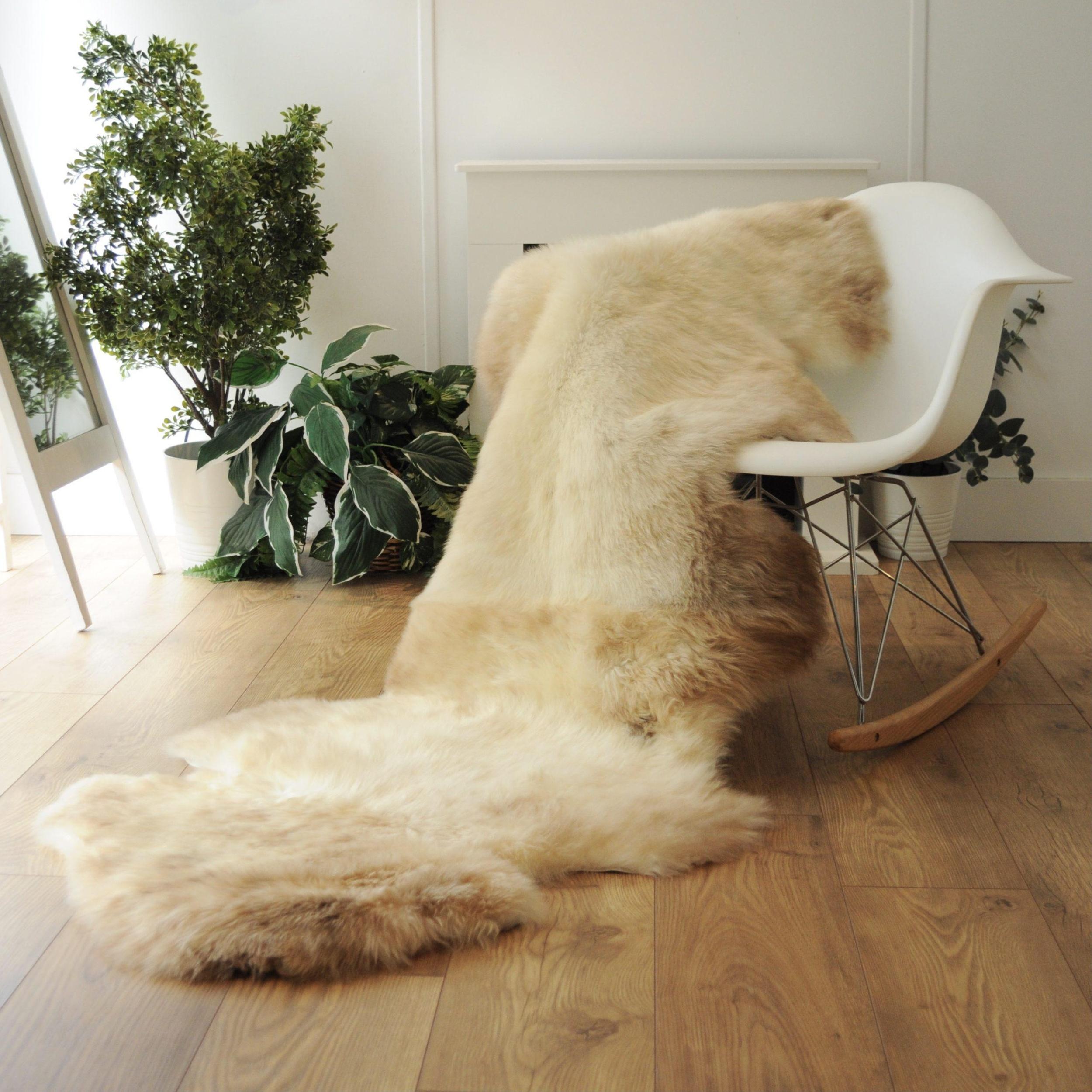 British Organic Double Sheepskin Rug - Sheepskin.co.uk British