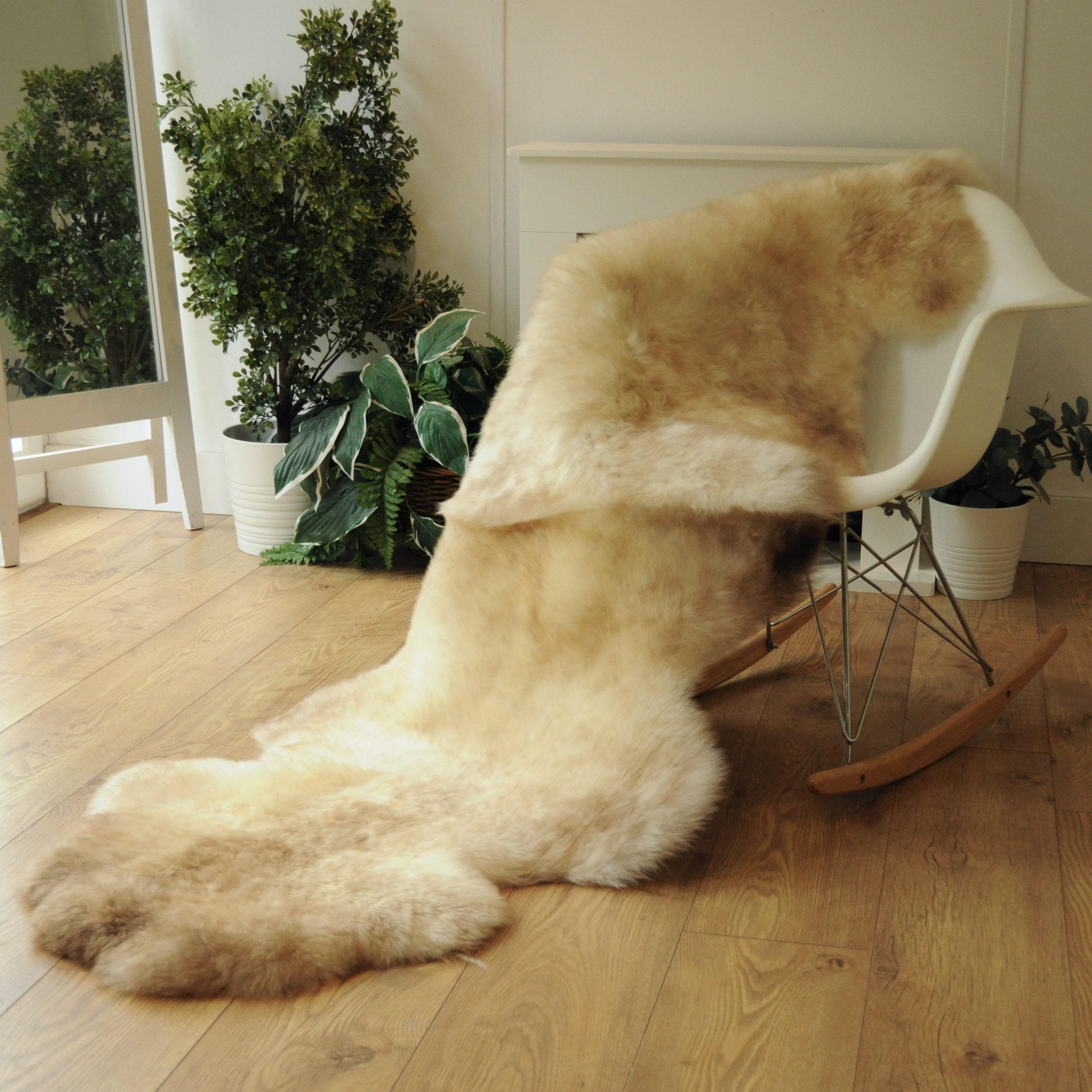 British Organic Double Sheepskin Rug - Sheepskin.co.uk British