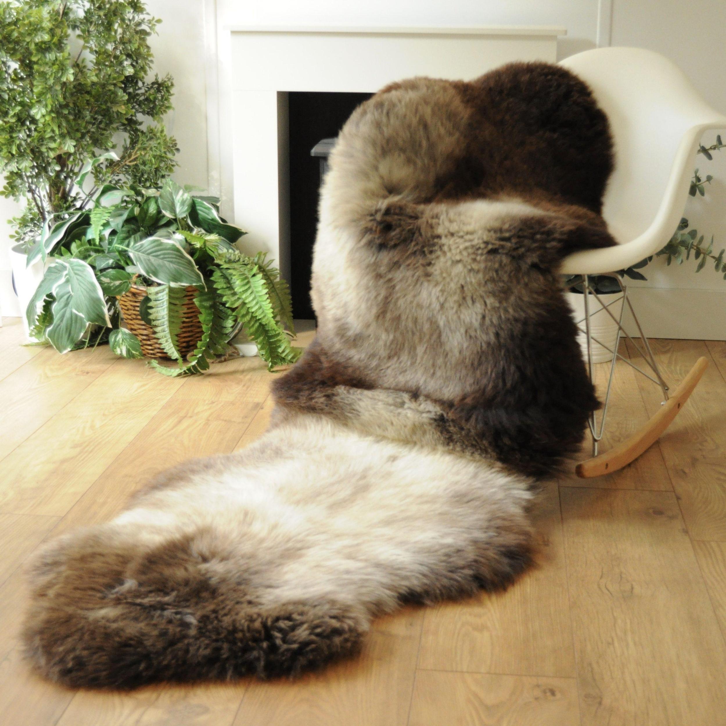 British Organic Double Sheepskin Rug - Sheepskin.co.uk British
