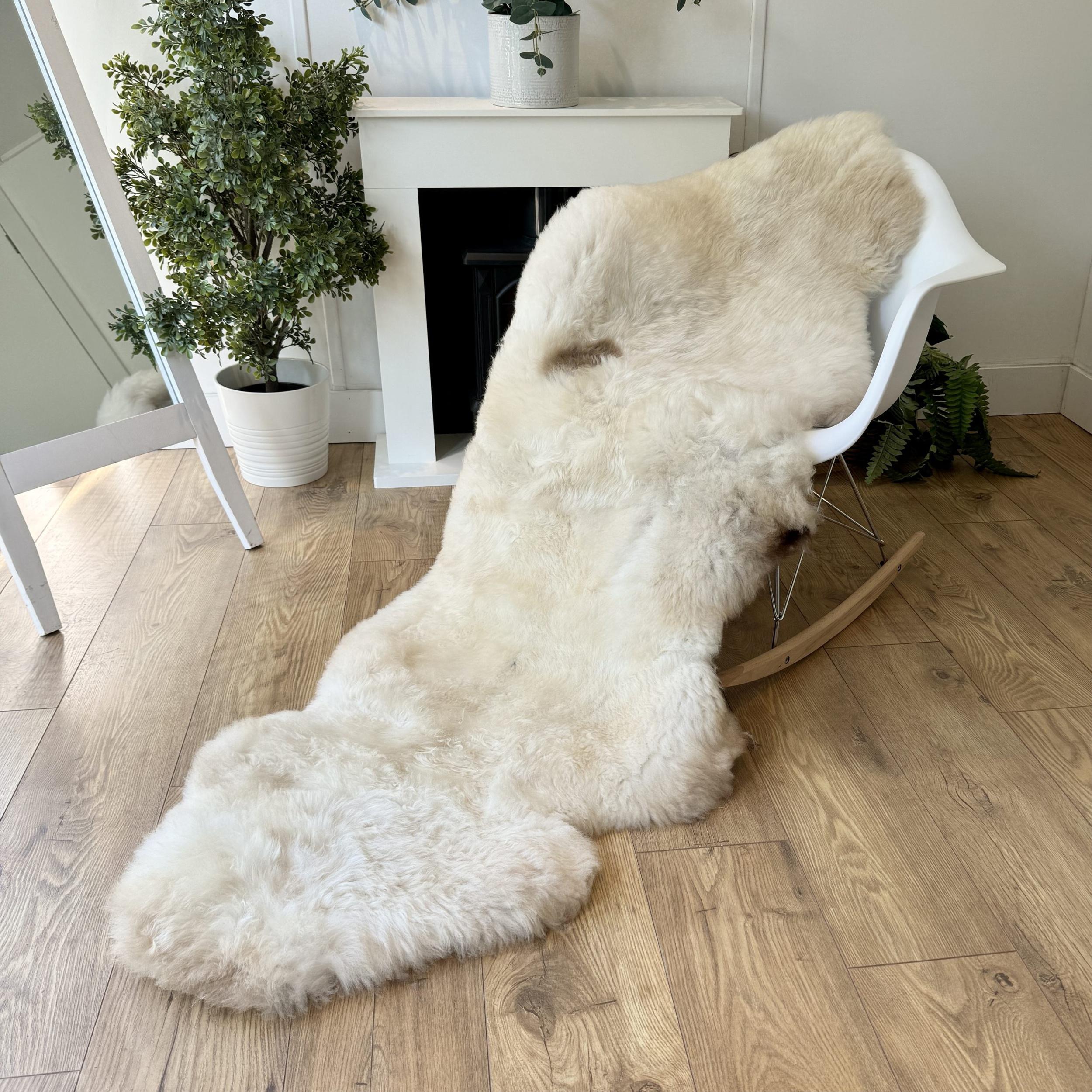 100% Handmade Sheepskin Sheep Footstool - Sheepskin.co.uk