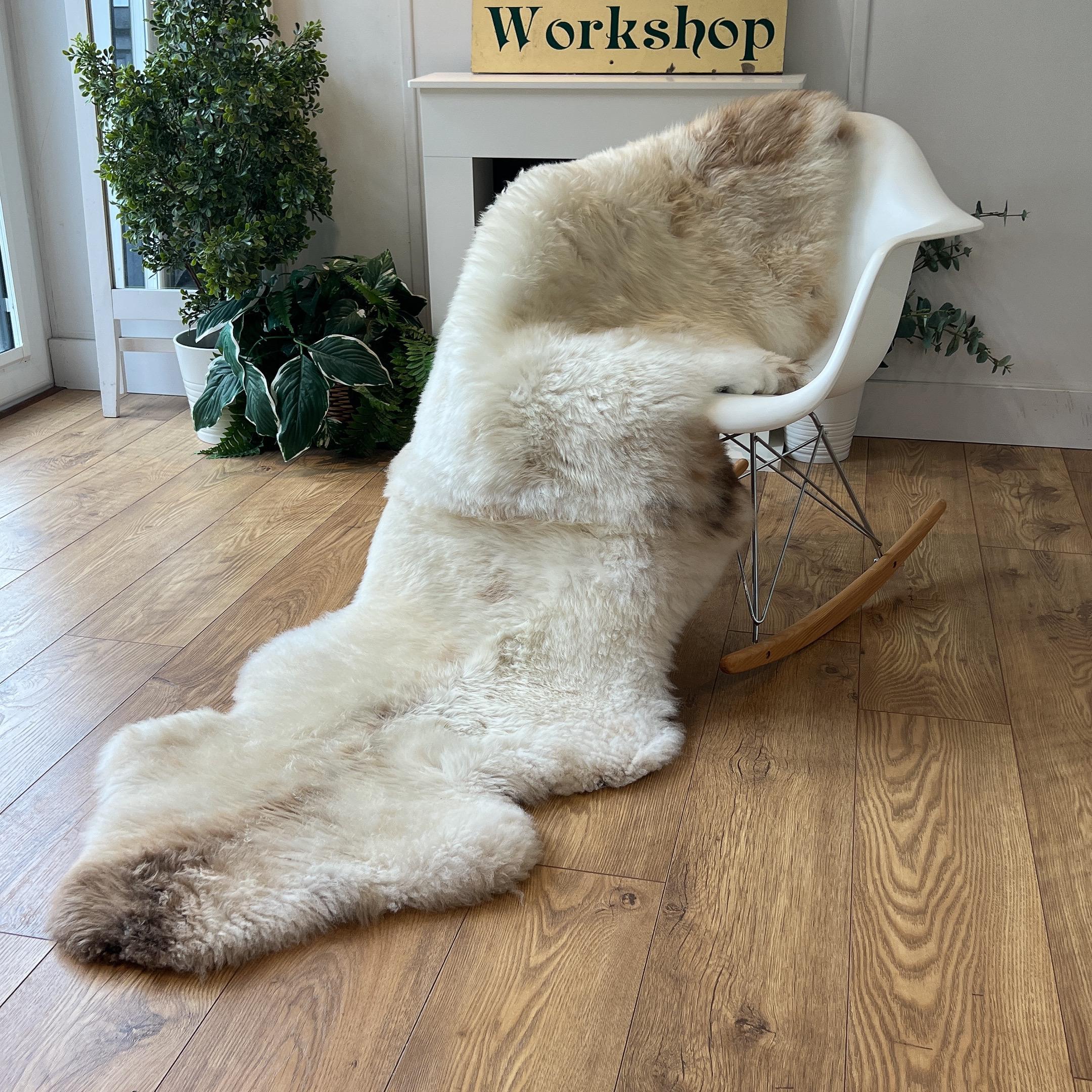 British Organic Double Sheepskin Rug - Sheepskin.co.uk British