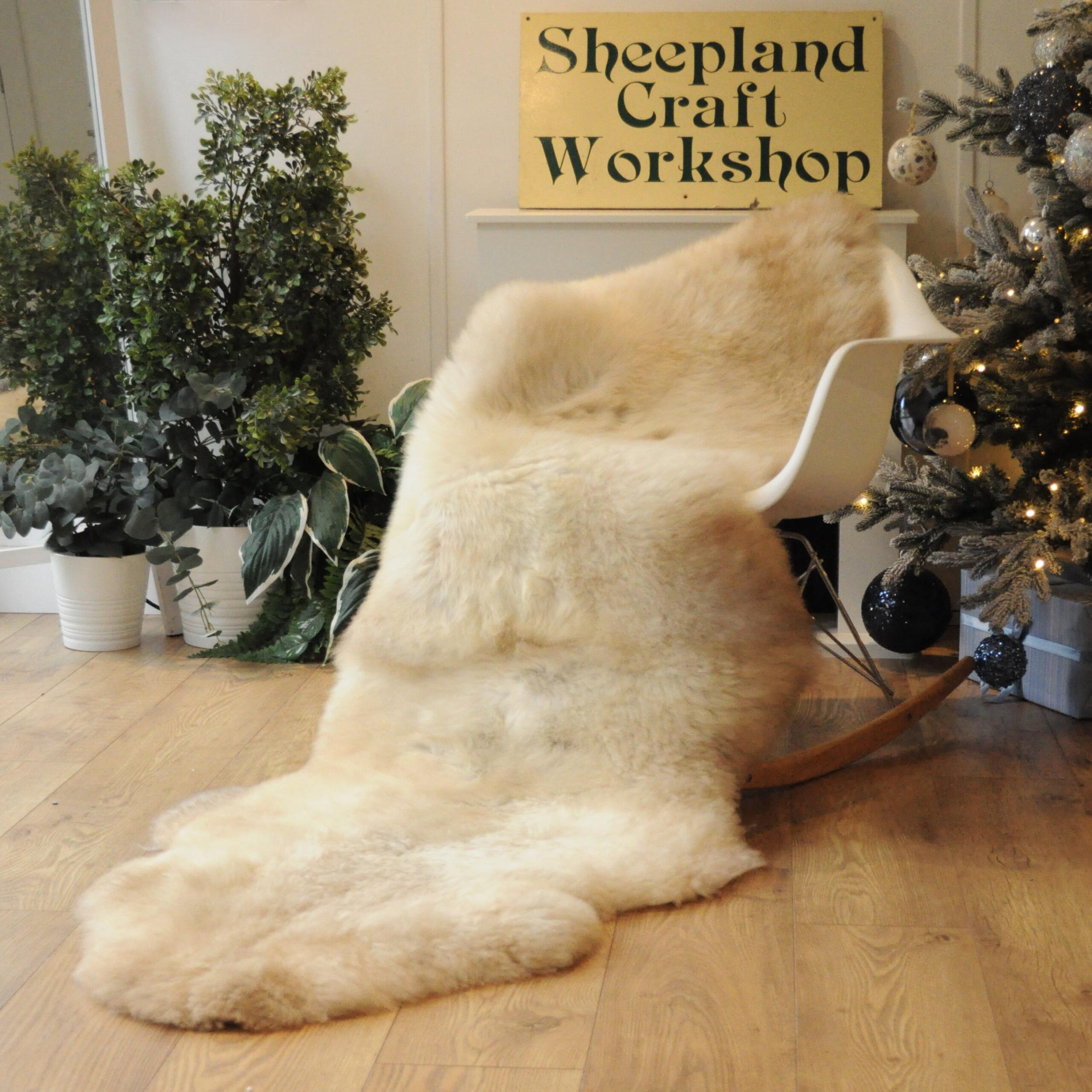 British Organic Double Sheepskin Rug - Sheepskin.co.uk British