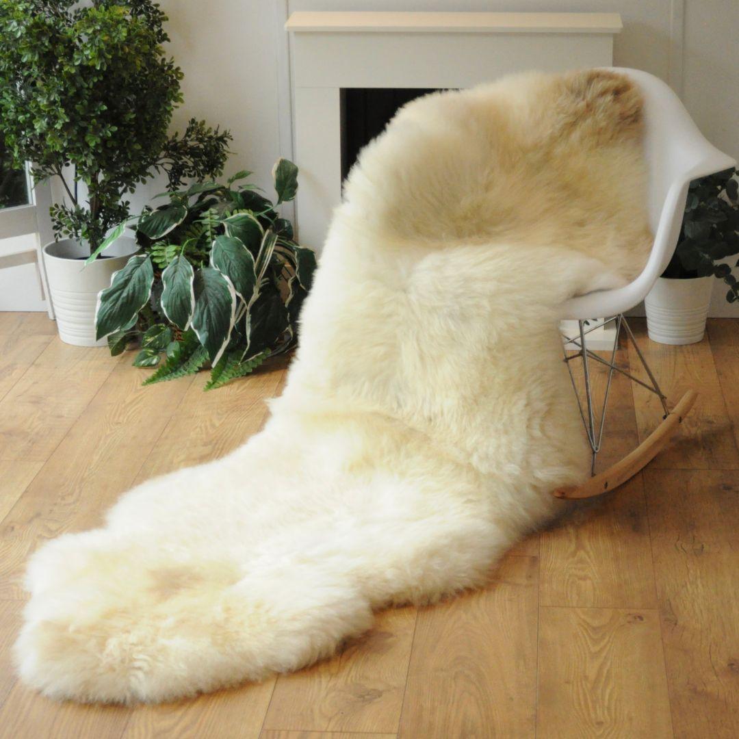 British Organic Double Sheepskin Rug - Sheepskin.co.uk British