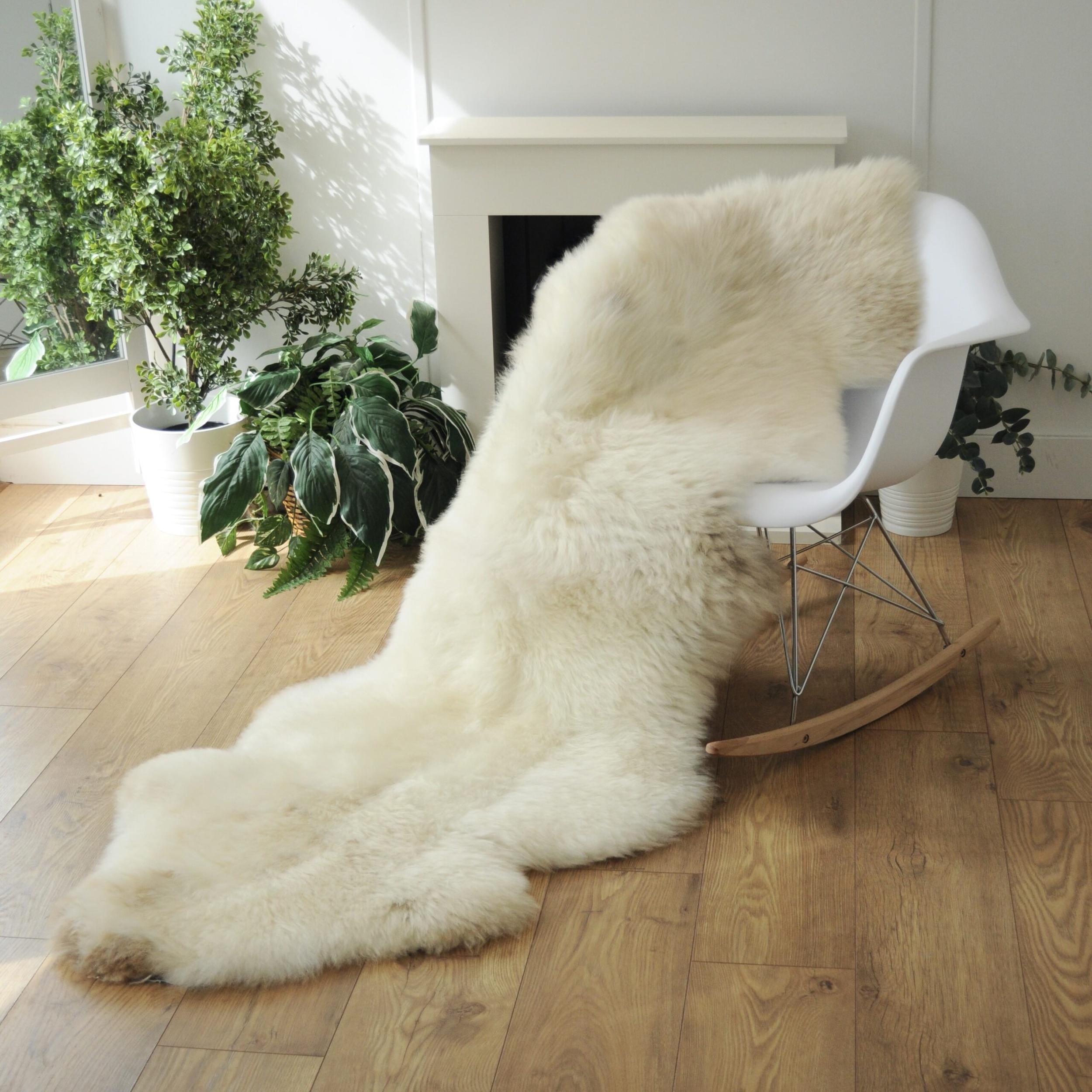 British Organic Double Sheepskin Rug - Sheepskin.co.uk British